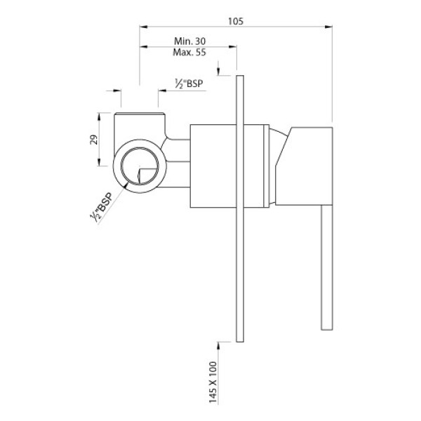 ARTIZE | Single Lever Concealed Shower Mixer | LE BLANC